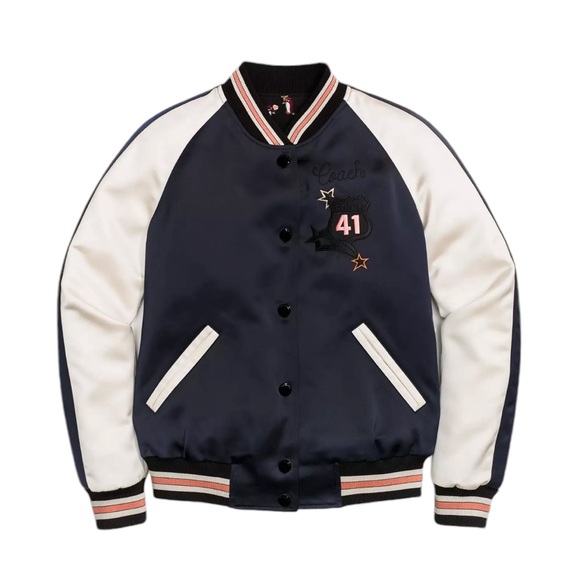 Coach | Jackets & Coats | Coach Reversible Satin Varsity Jacket | Poshmark